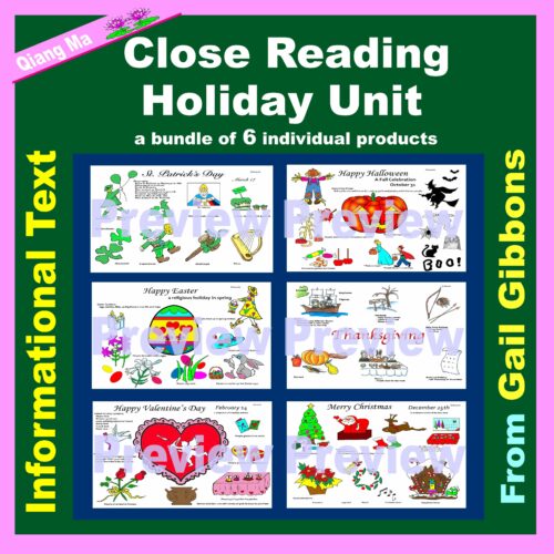 Close Reading: Holiday Unit | Made By Teachers