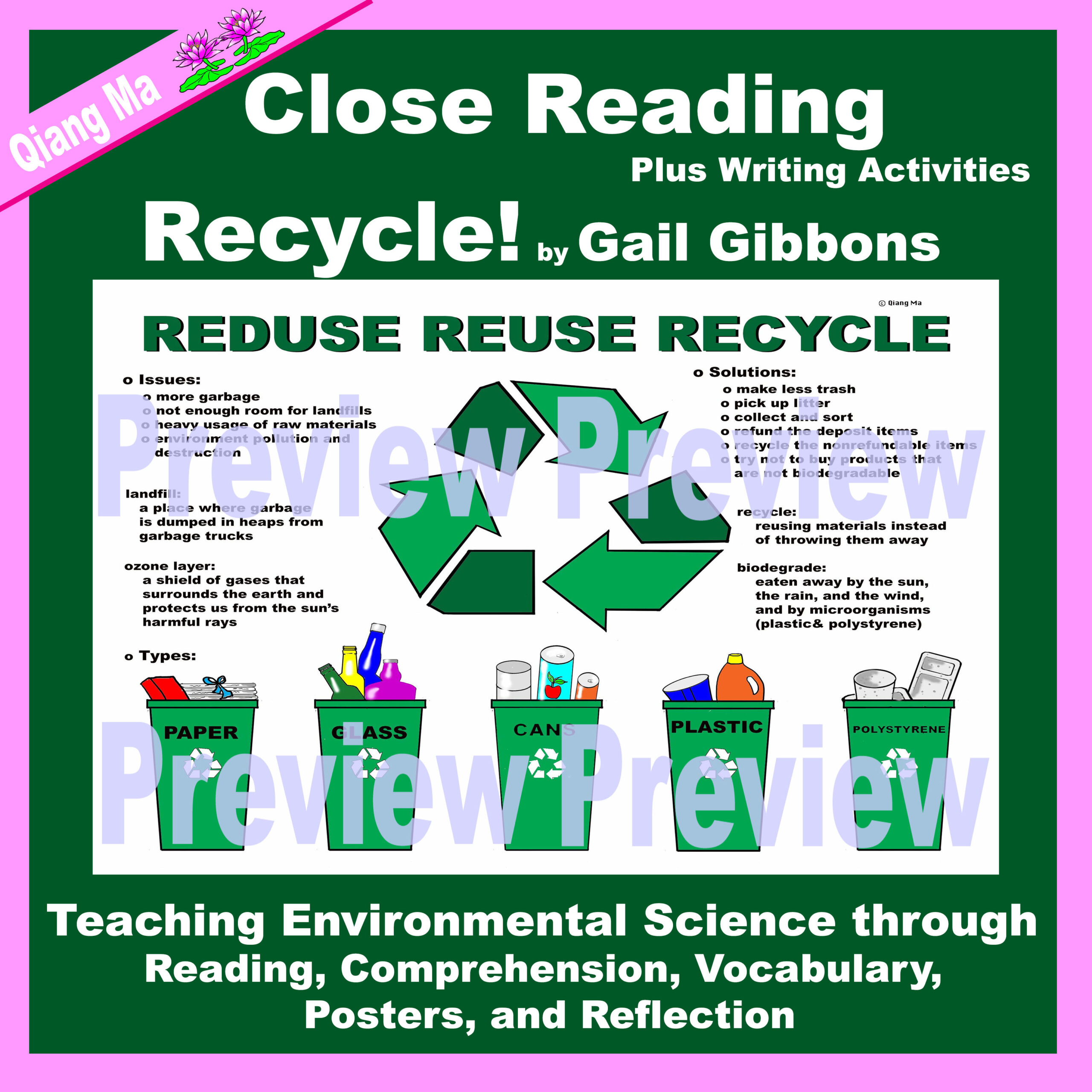 Close Reading: Recycle! by Gail Gibbons | Made By Teachers