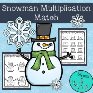 Snowman Multiplication Match | Made By Teachers
