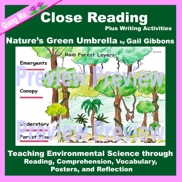 Close Reading: Rain Forests from NATURE'S GREEN UMBRELLA by Gail ...
