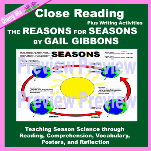 Close Reading: The Reasons for Seasons by Gail Gibbons | Made By Teachers