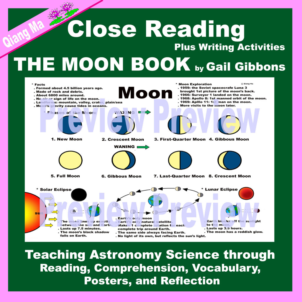 Close Reading: The Moon Book by Gail Gibbons | Made By Teachers