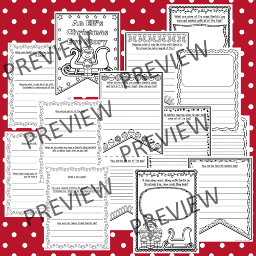 Christmas Writing Activity An Elf's Christmas Eve Story - Made By Teachers