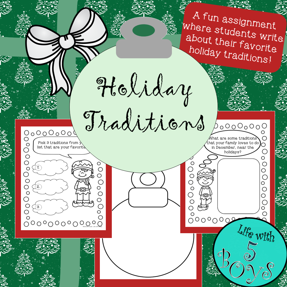 Holiday Traditions Writing | Made By Teachers