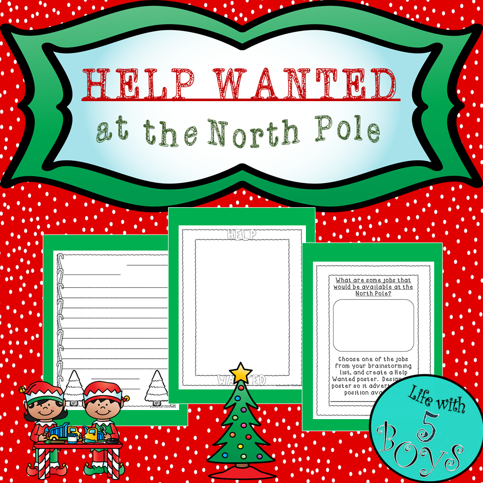 Christmas Writing Help Wanted at the North Pole | Made By Teachers