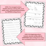 Letter to Santa Christmas Differentiated Writing for Special Education ...