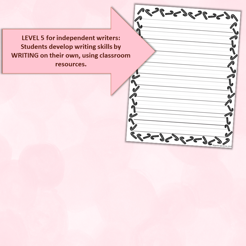 Letter to Santa Christmas Differentiated Writing for Special Education ...