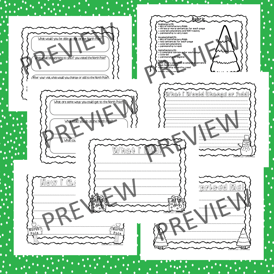 Christmas Writing My Trip to the North Pole | Made By Teachers