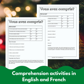 French Comprehensible Input Lesson | Le Noël - Made By Teachers