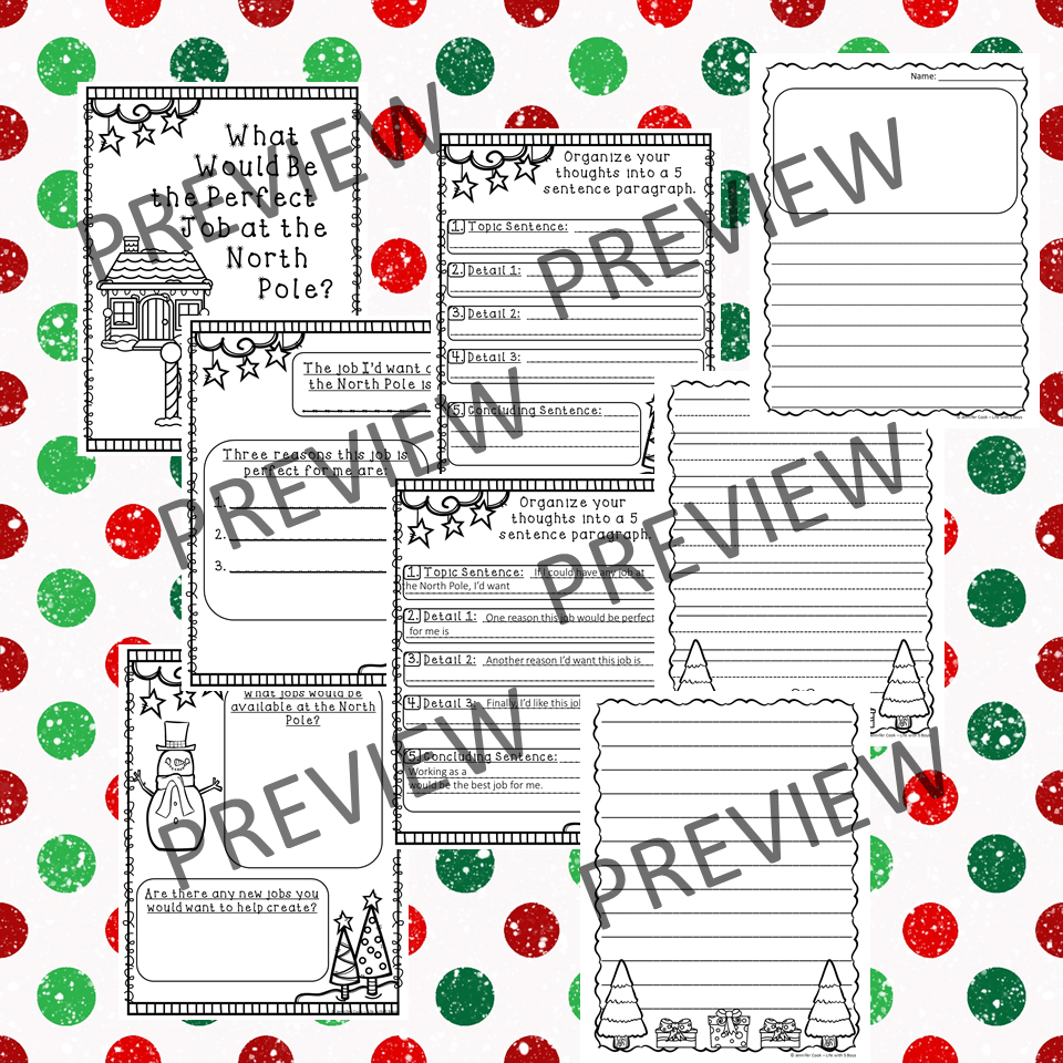 Christmas Writing Perfect Job at the North Pole | Made By Teachers