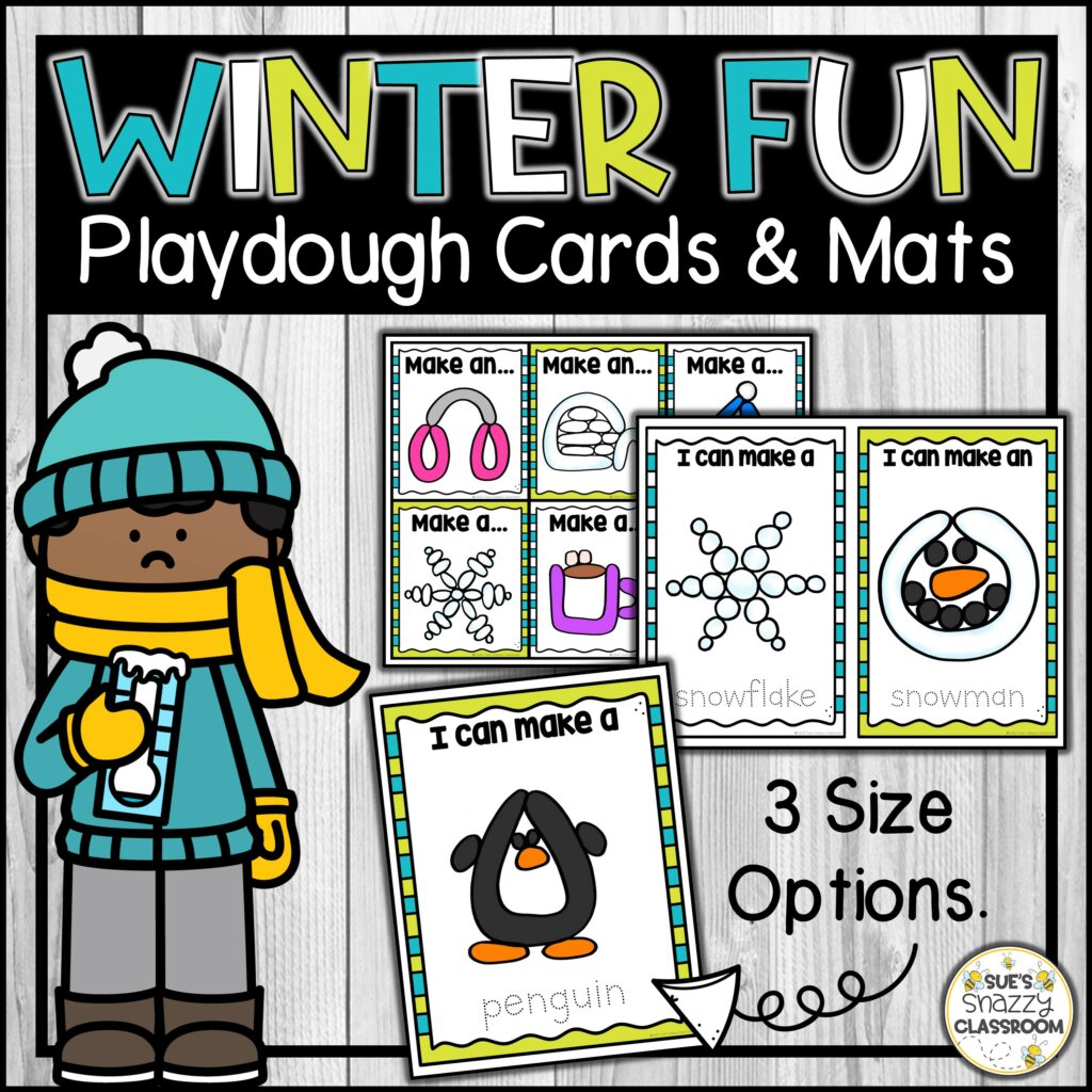 Winter Playdough Cards and Mats | Fine Motor Skills Practice Activities ...