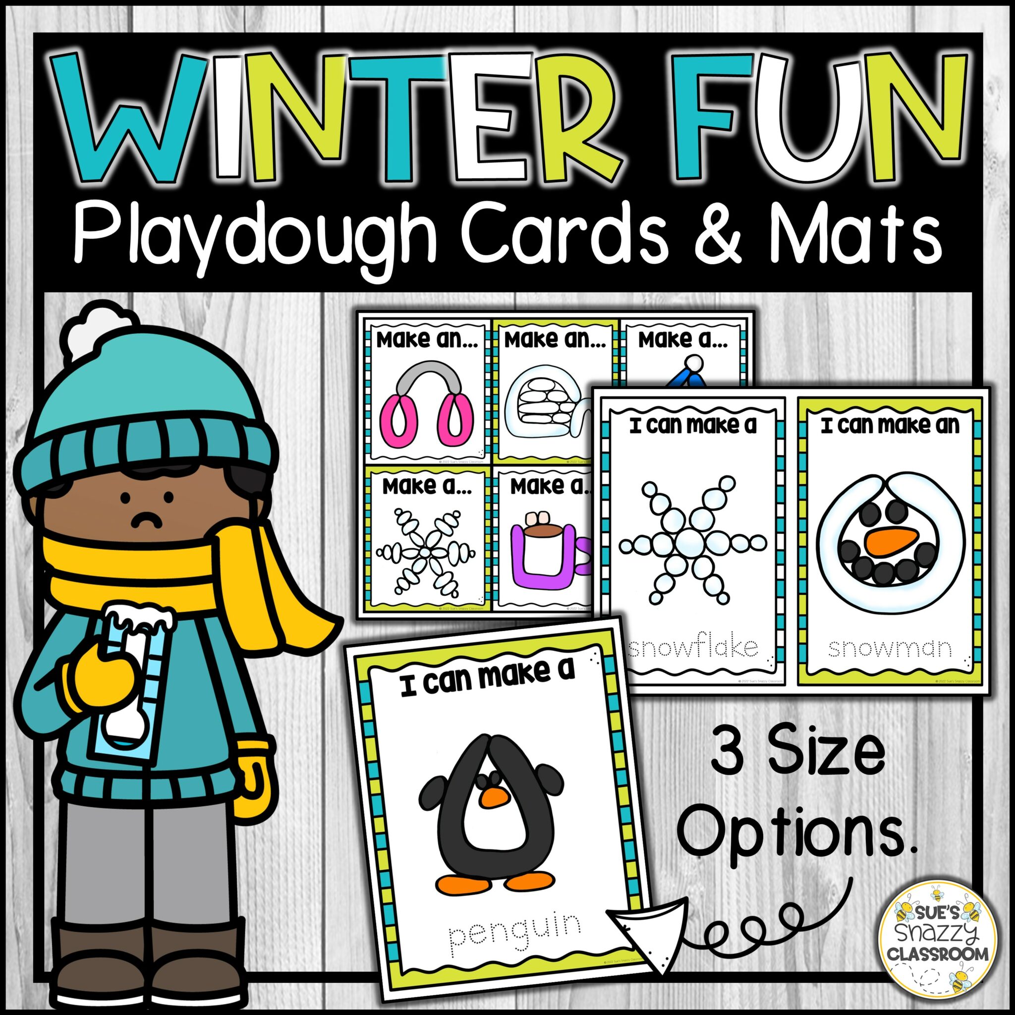 Winter Playdough Cards and Mats | Fine Motor Skills Practice Activities ...