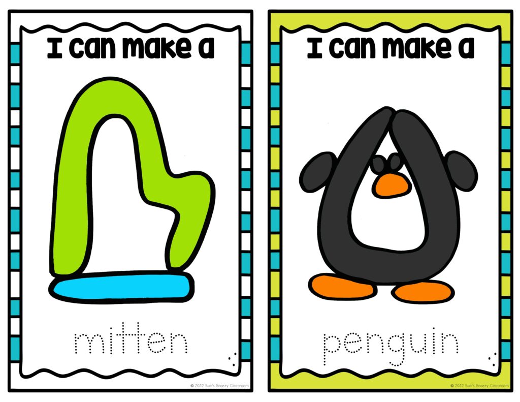 Winter Playdough Cards and Mats | Fine Motor Skills Practice Activities ...