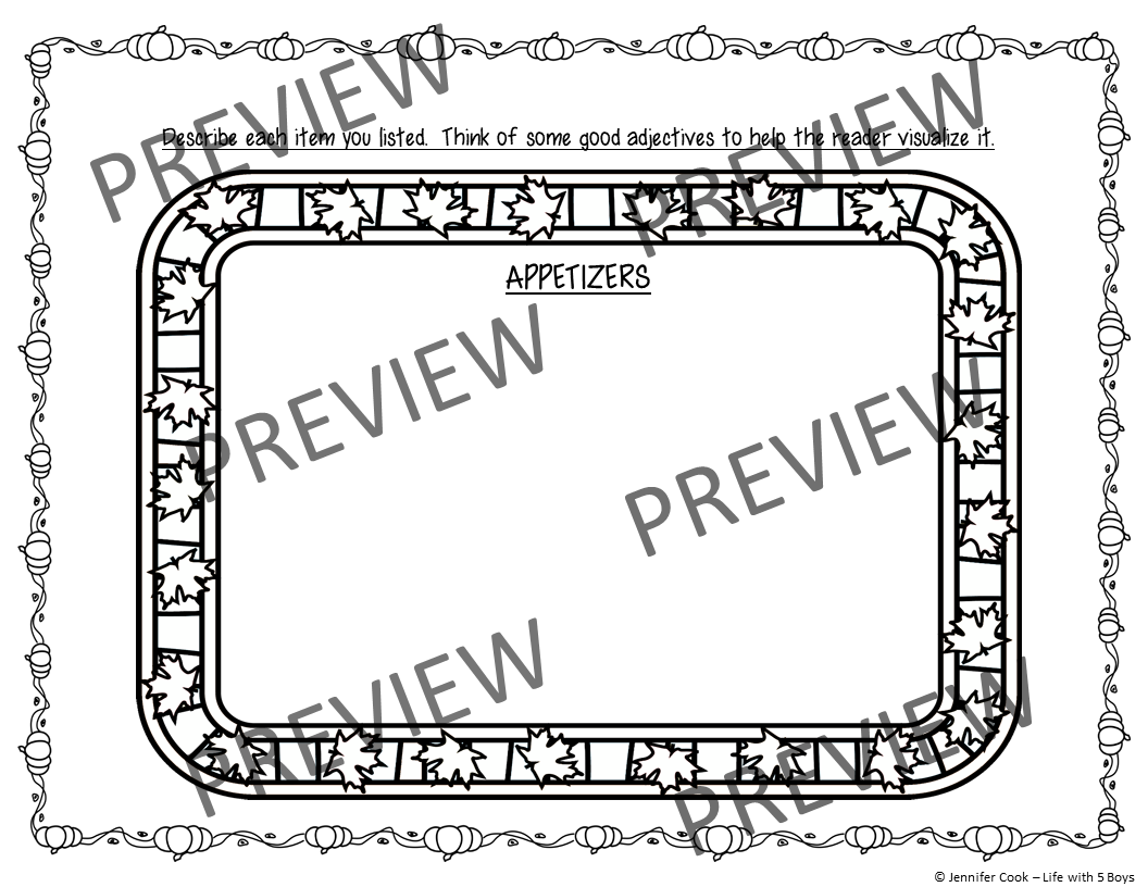 My Thanksgiving Feast Flipbook Activity | Made By Teachers