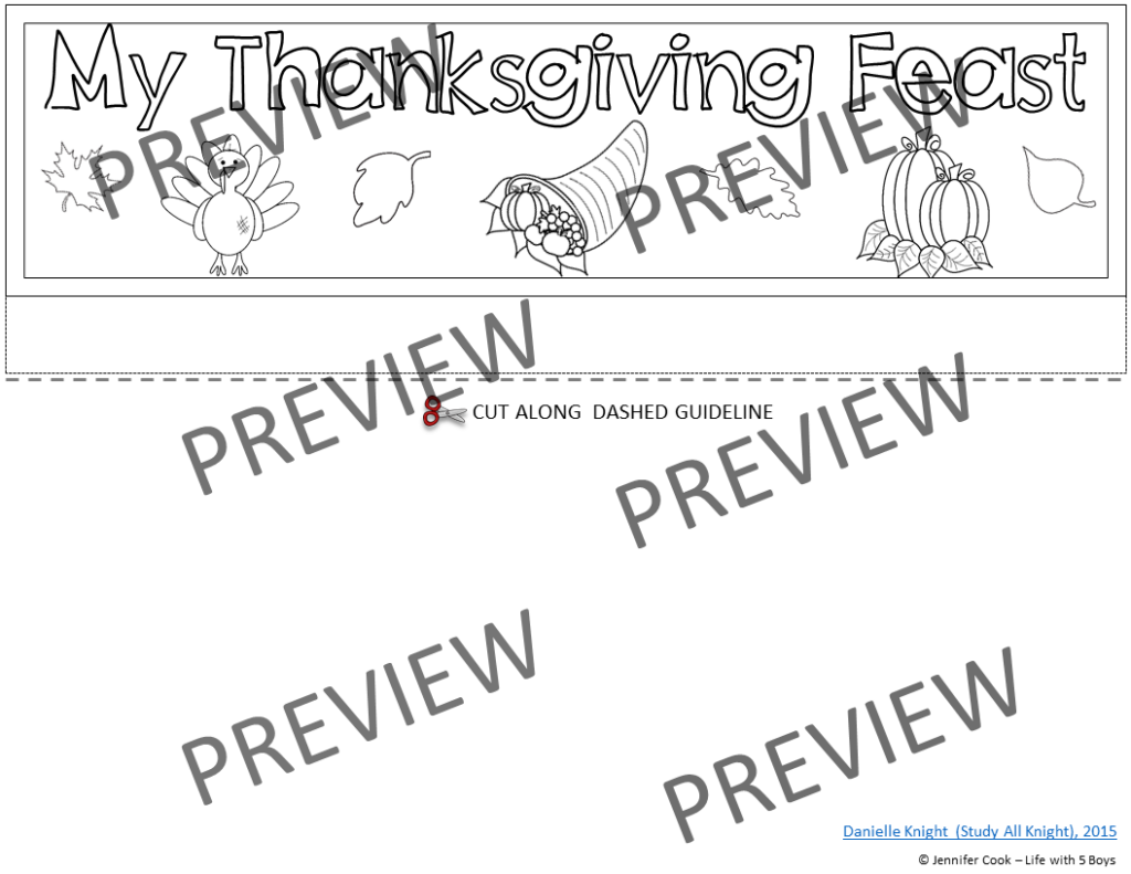My Thanksgiving Feast Flipbook Activity - Made By Teachers