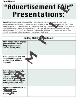 Persuasive Advertisement Rhetoric Project: Requirements, Rubric ...