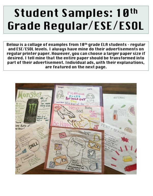 Persuasive Advertisement Rhetoric Project: Requirements, Rubric ...