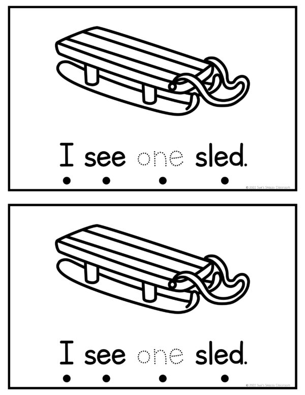 Winter Counting 1-10 | Emergent Reader | Reading Fluency Practice ...