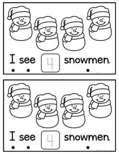 Winter Counting 1-10 | Emergent Reader | Reading Fluency Practice ...