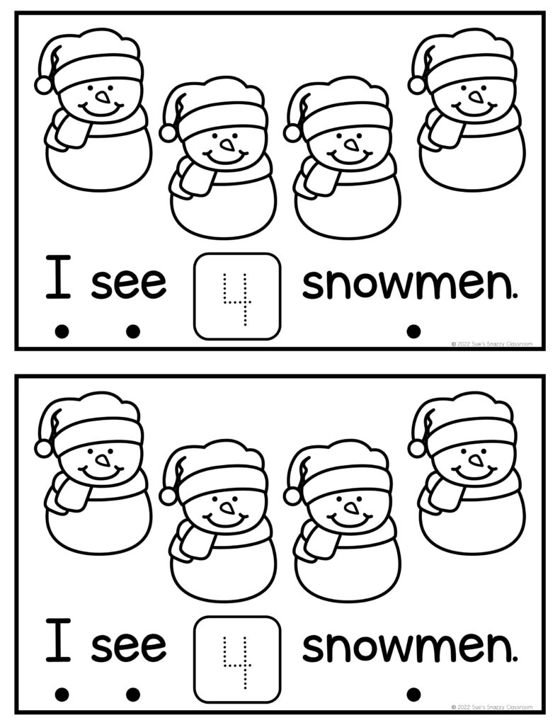 Winter Counting 1-10 | Emergent Reader | Reading Fluency Practice ...