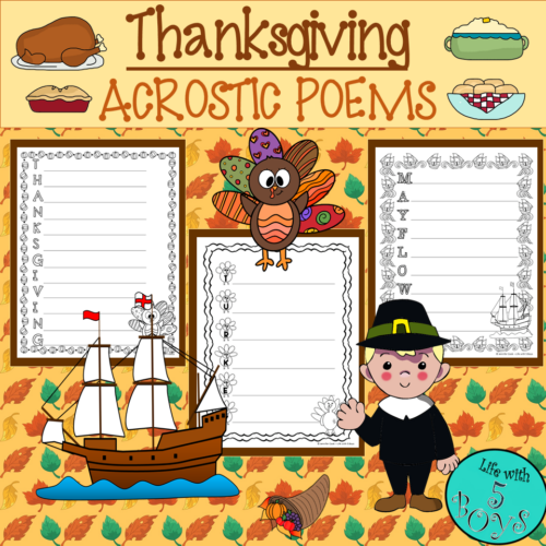 Thanksgiving Acrostic Poems Writing Activity | Made By Teachers