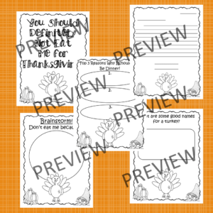 Thanksgiving Persuasive Writing Don't Eat Me for Thanksgiving Dinner ...