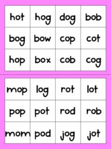 Short /o/ CVC Word Families Bingo | Made By Teachers