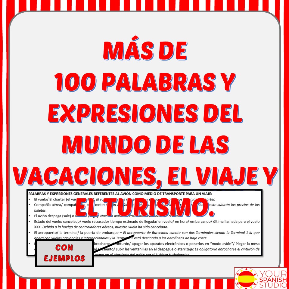 AP SPANISH SPEAKING EXAM PREPARACIÓN PARA EXAMEN ORAL VACACIONES Y ...