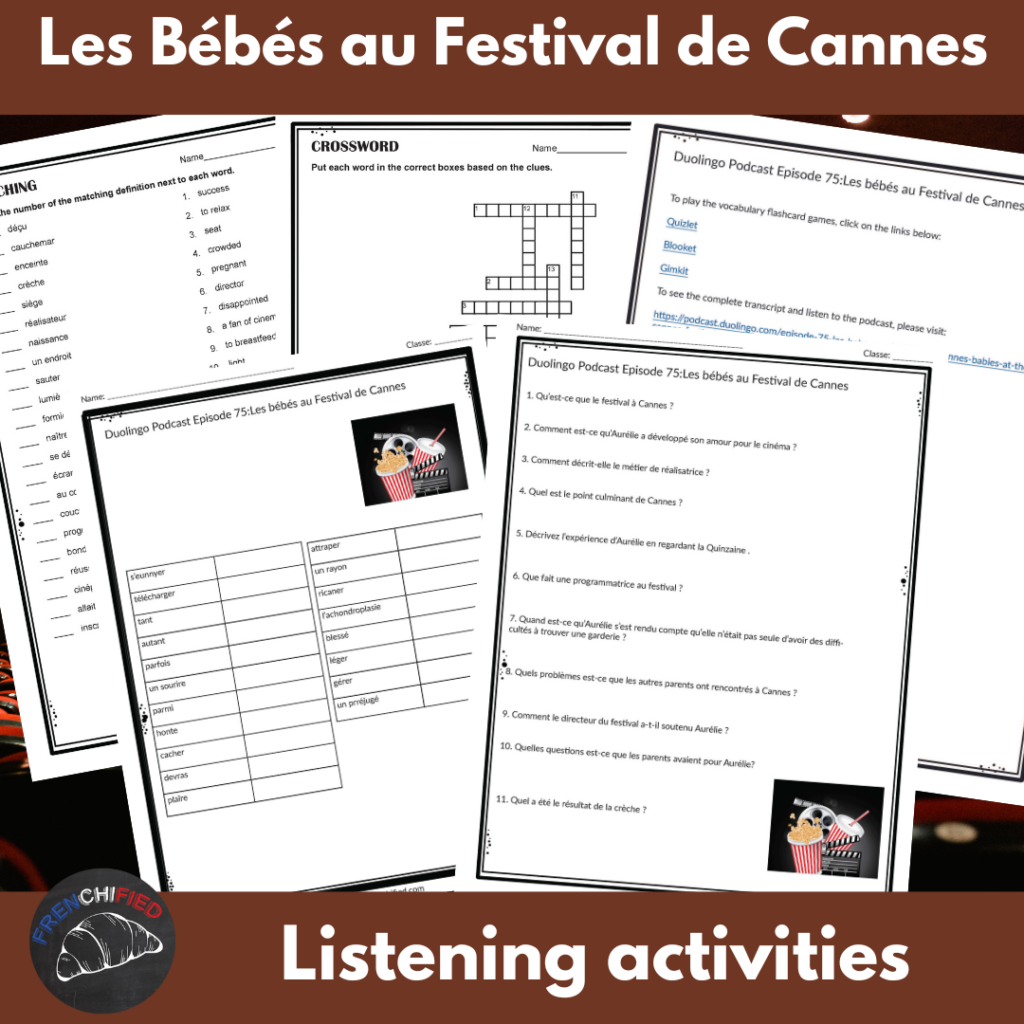 Activities Bundle for French Podcast Episodes Season 11 | Made By Teachers