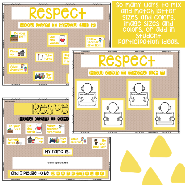 Respect Bulletin Board, Banner, & Activity - Made By Teachers