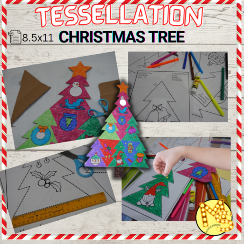 Tessellation Christmas Tree Paper Craft ,Workshop Collaborative Art ...
