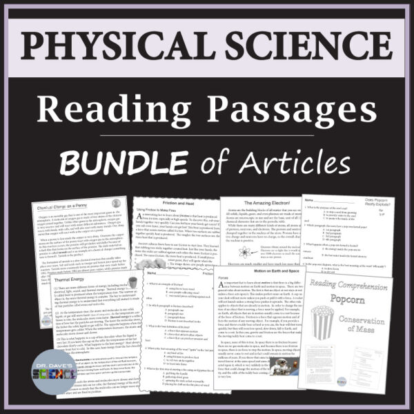 Physical Science Reading Comprehension Passages and Questions Physics ... Physical Science Reading Comprehension Passages and Questions Physics ...
