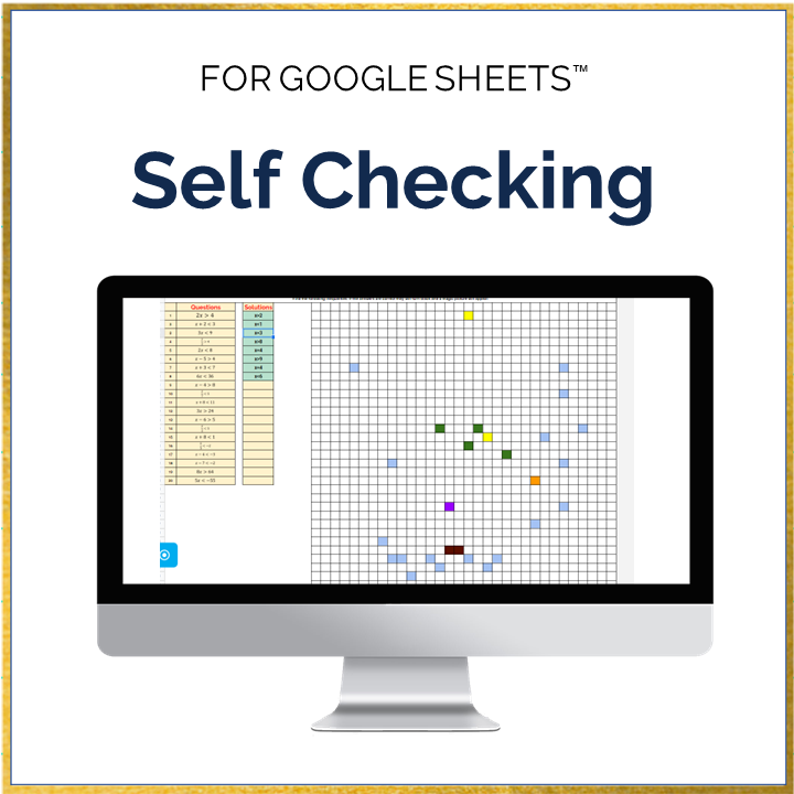 Math Solving One Step Inequalities Christmas Pixel Art Activity | Made ...