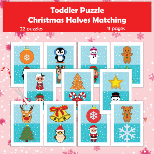 Toddler Christmas Matching Puzzle - Made By Teachers