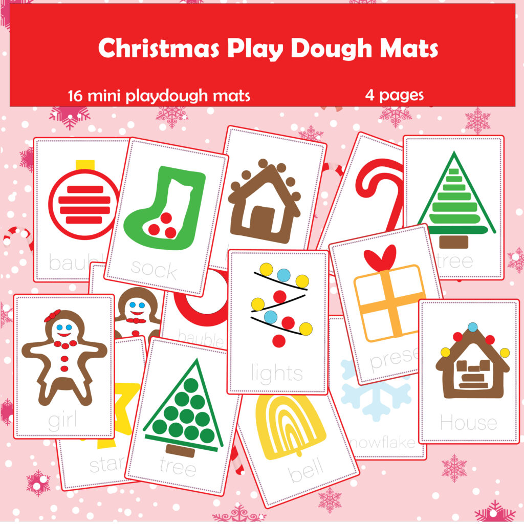 Christmas Playdough Mats - Fine Motor Activities | Made By Teachers