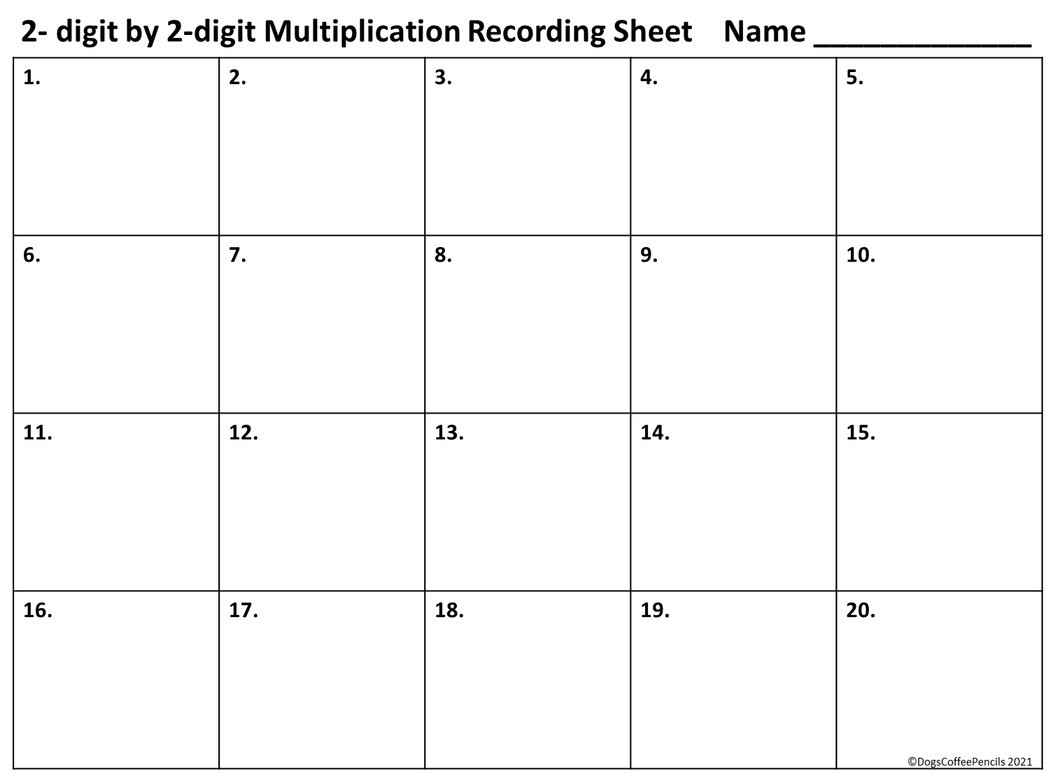 2-digit by 2-digit Multiplication Task Cards Fall Themed Grades 3-5 ...