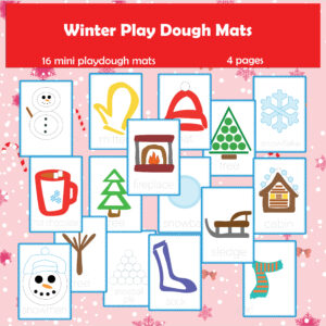 Winter Playdough Mats - Fine Motor Activities | Made By Teachers