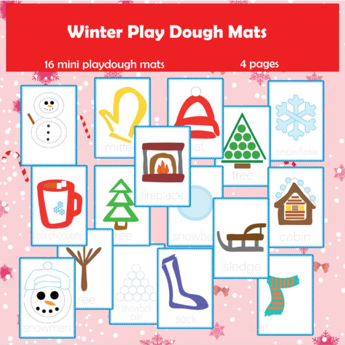 Winter Playdough Mats - Fine Motor Activities | Made By Teachers