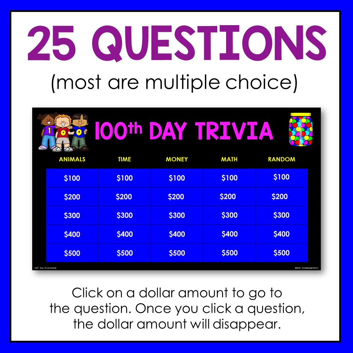 100th Day of School - PowerPoint Trivia Game - The Number 100 | Made By ...
