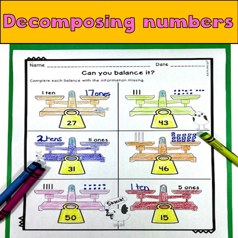 Composing and Decomposing Numbers up to 120 Worksheets | Made By Teachers