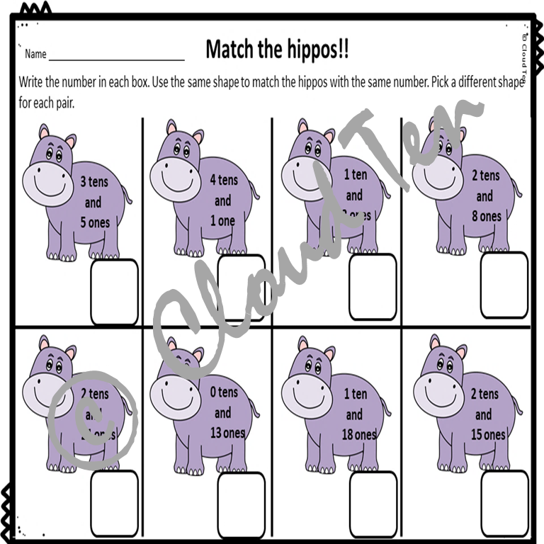 Composing and Decomposing Numbers up to 120 Worksheets | Made By Teachers