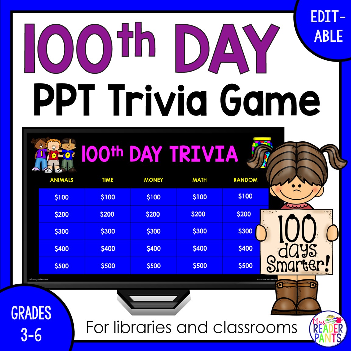 100th Day of School - PowerPoint Trivia Game - The Number 100 | Made By ...