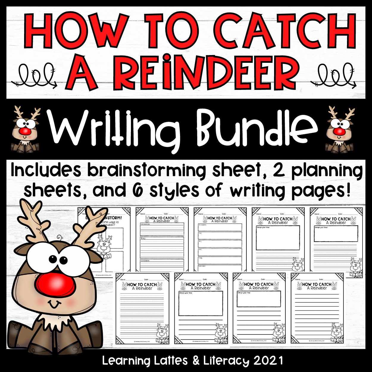 How to Catch A Reindeer Writing Activity How To Holiday Winter Writing ...