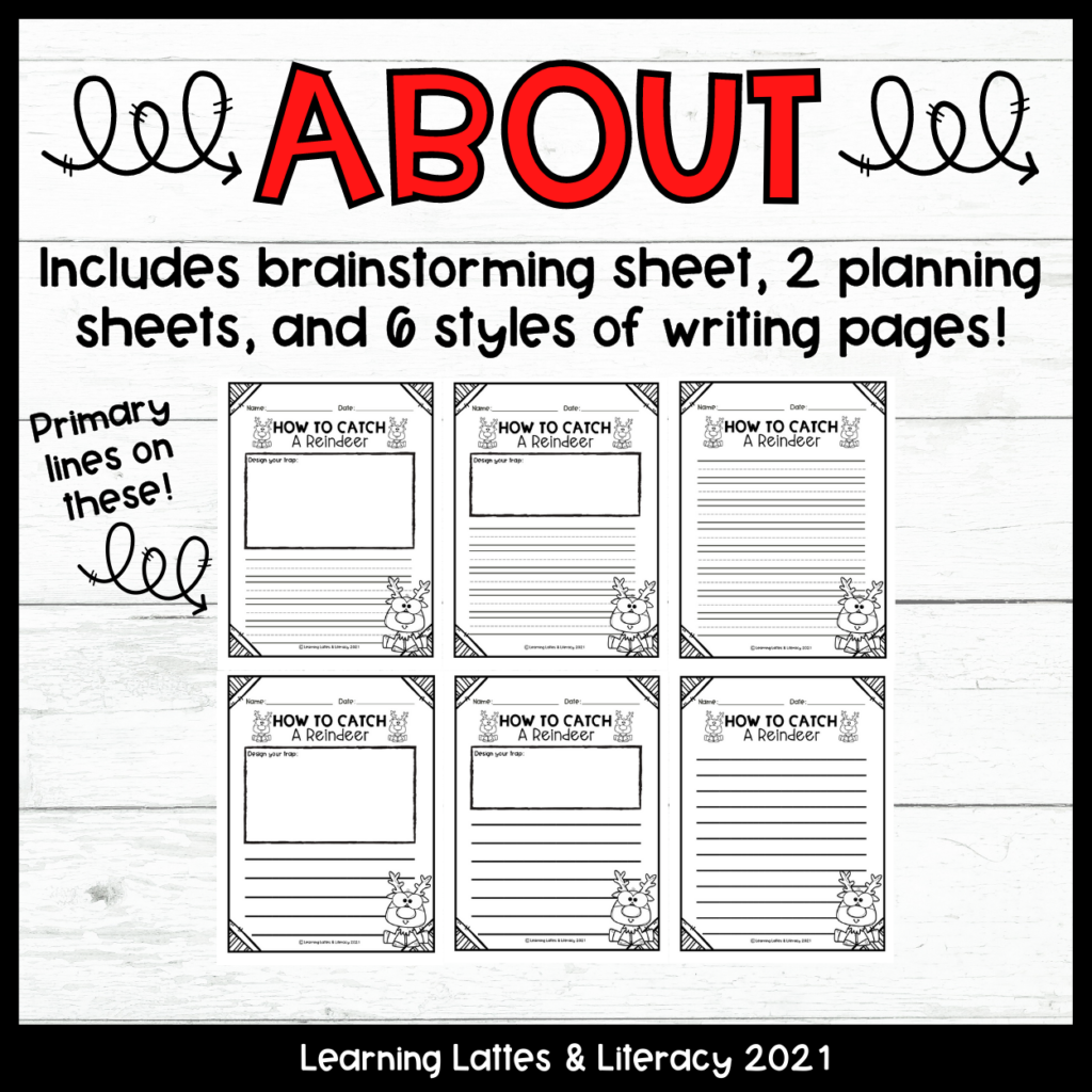 How to Catch A Reindeer Writing Activity How To Holiday Winter Writing ...