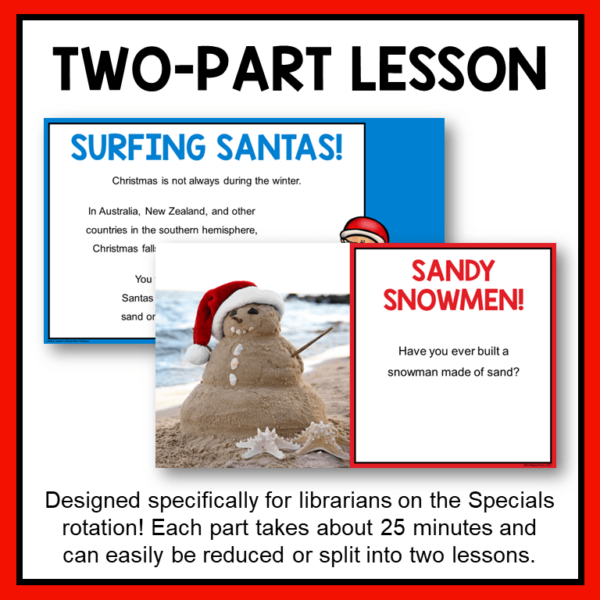 Winter Holidays Library Lesson - Christmas Around the World - Hanukkah ...