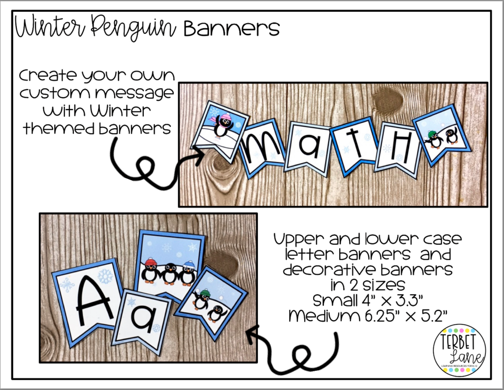 Winter Bulletin Board Letters Banners | Made By Teachers