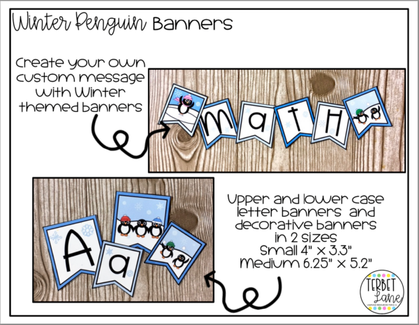 Winter Bulletin Board Letters Banners | Made By Teachers