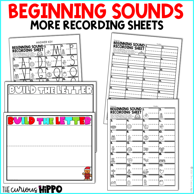 Gingerbread beginning sounds | Made By Teachers