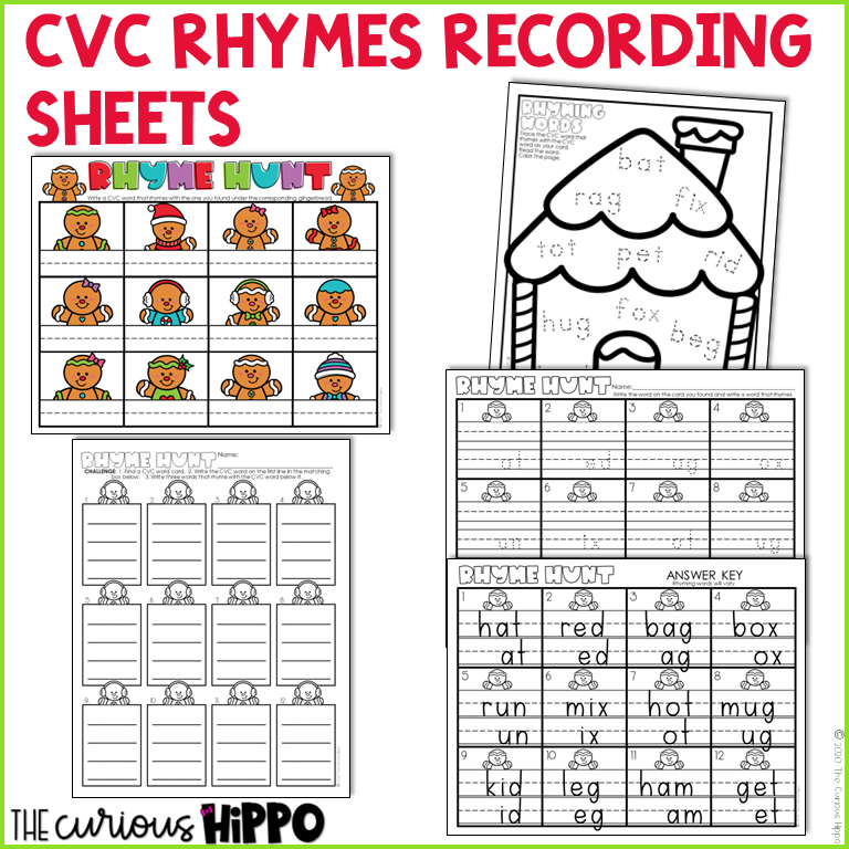 Gingerbread CVC words kindergarten | Made By Teachers