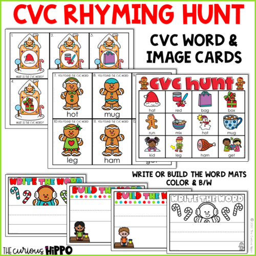 Gingerbread CVC words kindergarten | Made By Teachers